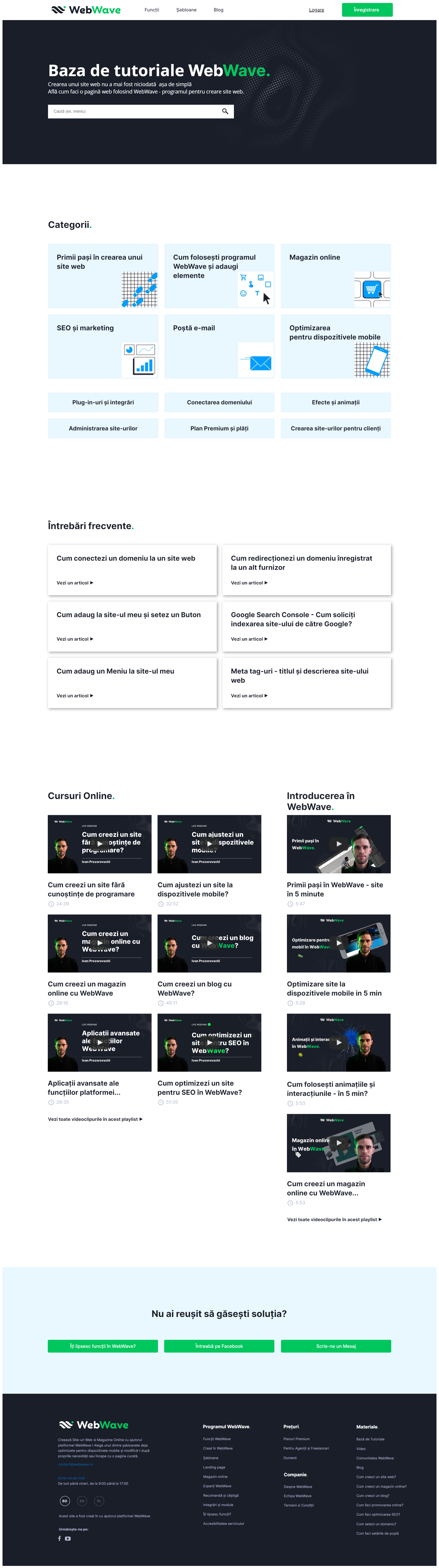 Cum mă loghez în contul e-mail creat în WebWave