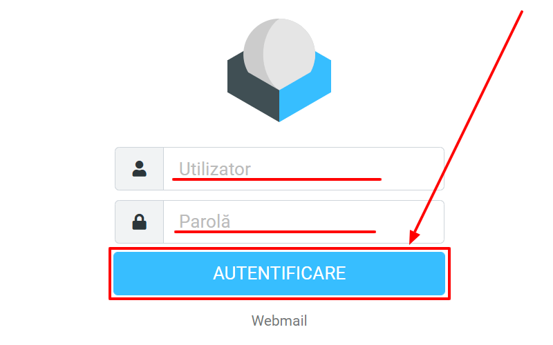 Cum mă loghez în contul e-mail creat în WebWave