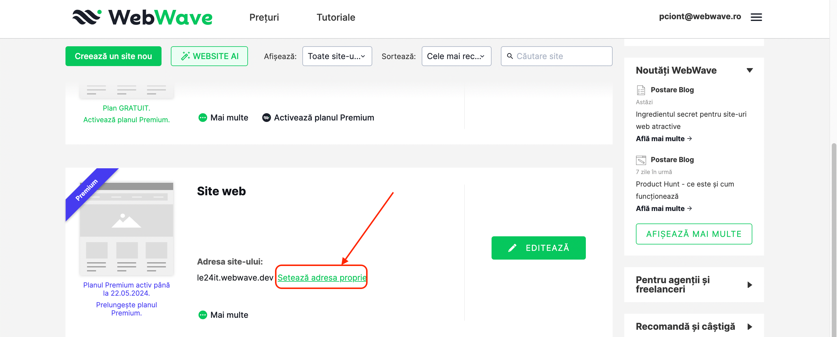 Creați o cutie poștală gratuită