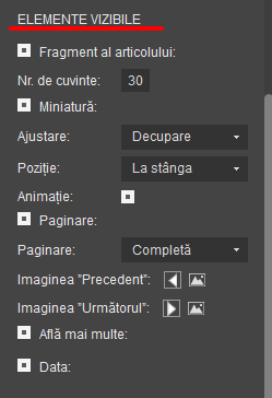 Cum adaugi și setezi o Lista de articole la un site creat în WebWave